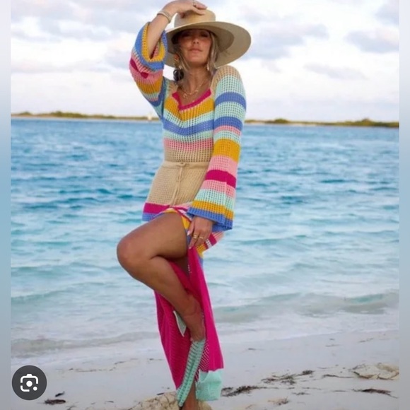 Vici | Swim | Vici X Caitlyn Colorful Beach Coverup | Poshmark